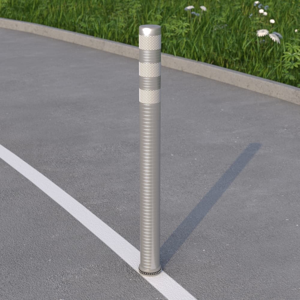 Poller-Absperrpfosten überfahrbar silber | Shop Stangl Emmerich ...